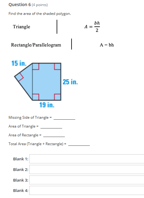 Solved Question 1 (1 point) Find the area of the polygon. | Chegg.com