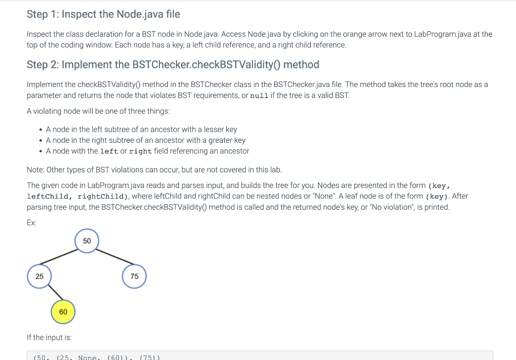 Solved Step 1: Inspect the Node.java file Inspect the class | Chegg.com