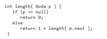 Solved Find length of linked list with recursion and NO | Chegg.com