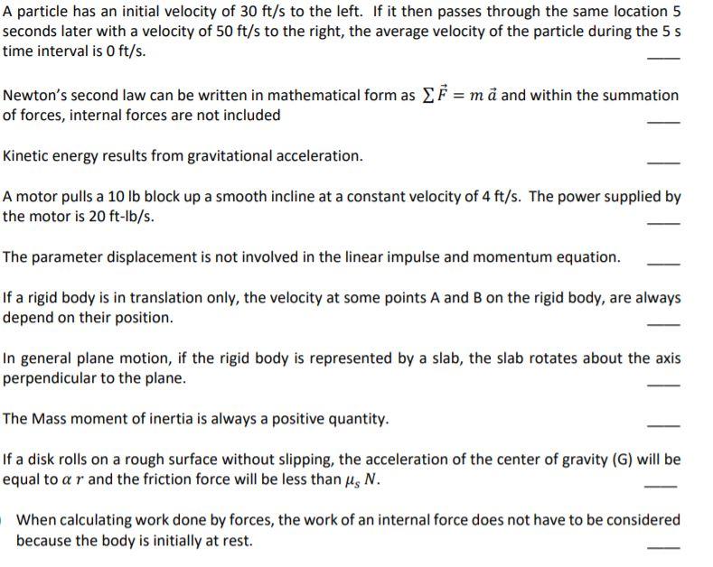 Solved A particle has an initial velocity of 30 ft/s to the | Chegg.com
