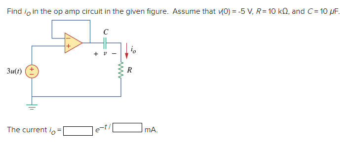 Solved Find iO in the op amp circuit in the given figure. | Chegg.com