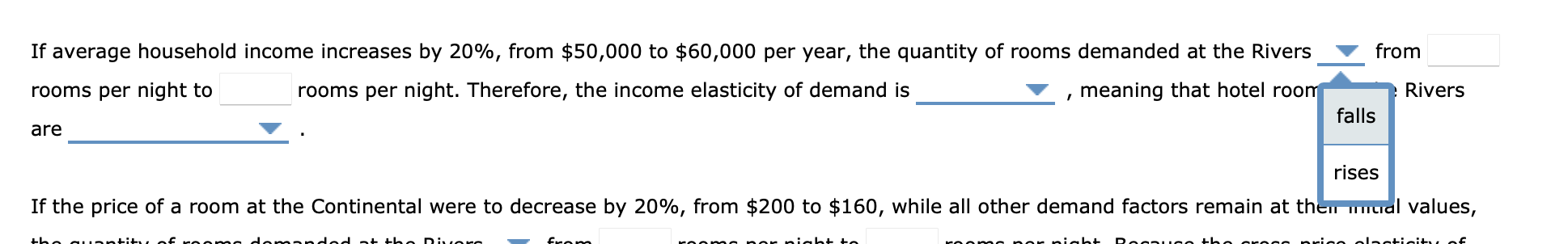 Solved 9. Application: Elasticity and hotel rooms The | Chegg.com