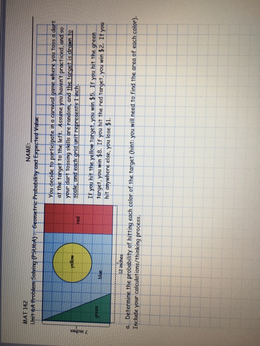 Solved MAT 142 Unit &A Problem SolvingP NAME You decide to | Chegg.com