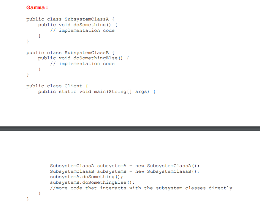 Solved QUESTION 11What type is GAMMA Behavioral pattern | Chegg.com