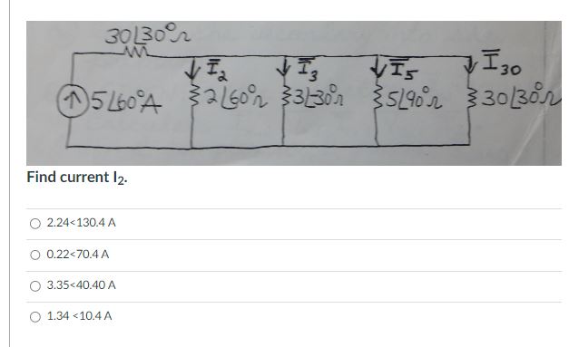 Solved Find current I2.please show your work ? | Chegg.com