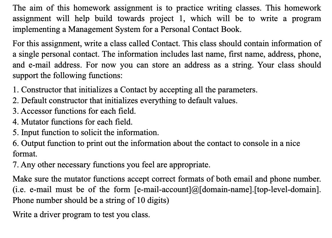 Solved The aim of this homework assignment is to practice | Chegg.com