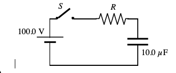 Solved The figure shows a simple RC circuit consisting of a | Chegg.com