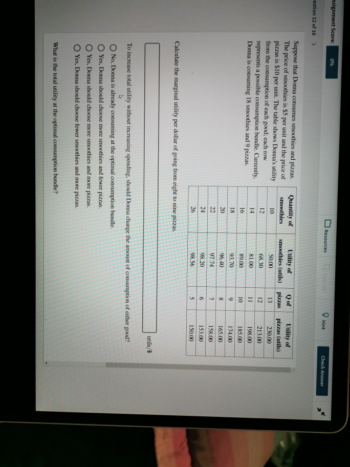 Solved assignment Score: 0% Resources Hint Check Answer | Chegg.com