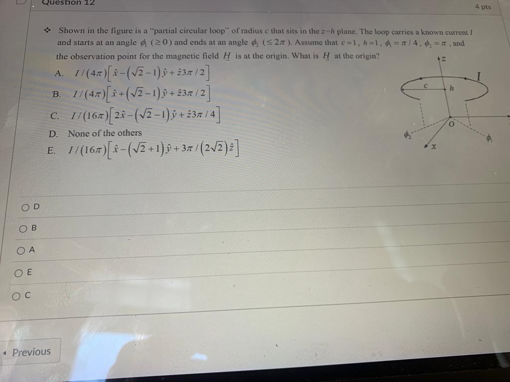 * Shown in the figure is a "partial circular loop" of | Chegg.com