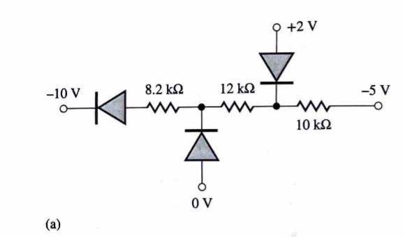 Solved Find the Q-Point for the diodes in the following two | Chegg.com
