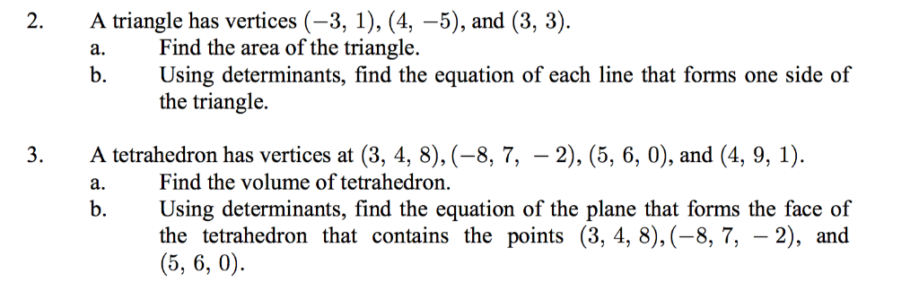 Solved 2. A triangle has vertices (-3, 1), (4, -5), and (3, | Chegg.com