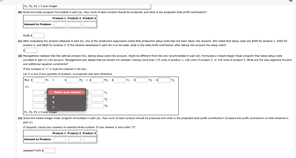 Solved product 3. (a) Formulate a linear programming model | Chegg.com