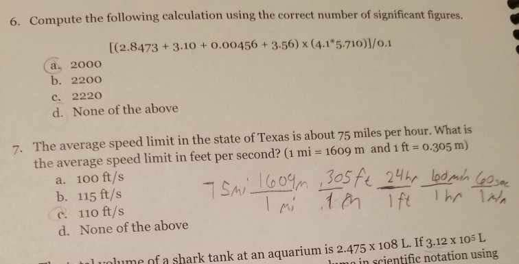 Solved Compute the following calculation using the correct | Chegg.com