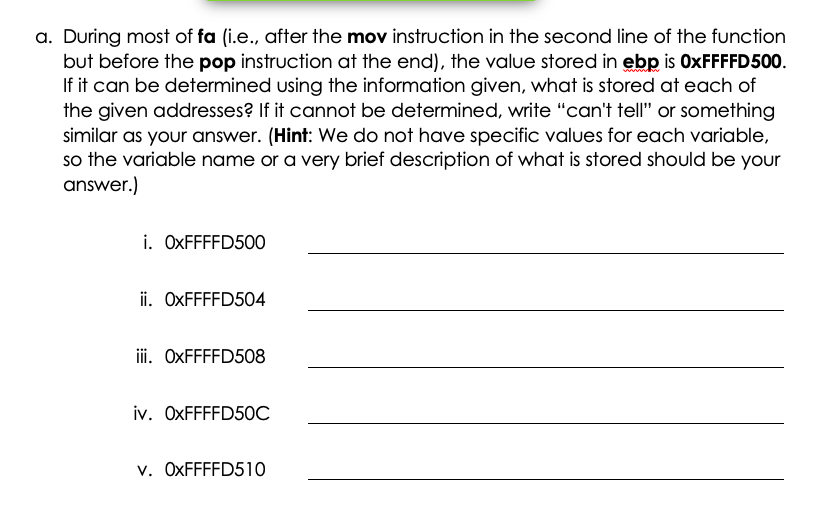 Solved 145 Points Consider The Following C Code Int 