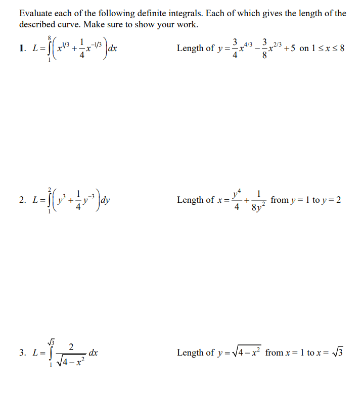 Solved Evaluate each of the following definite integrals. | Chegg.com