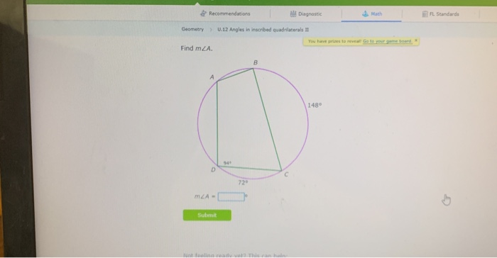 Solved | Diagnostic Math FL Standards ons Geometry U.12 | Chegg.com