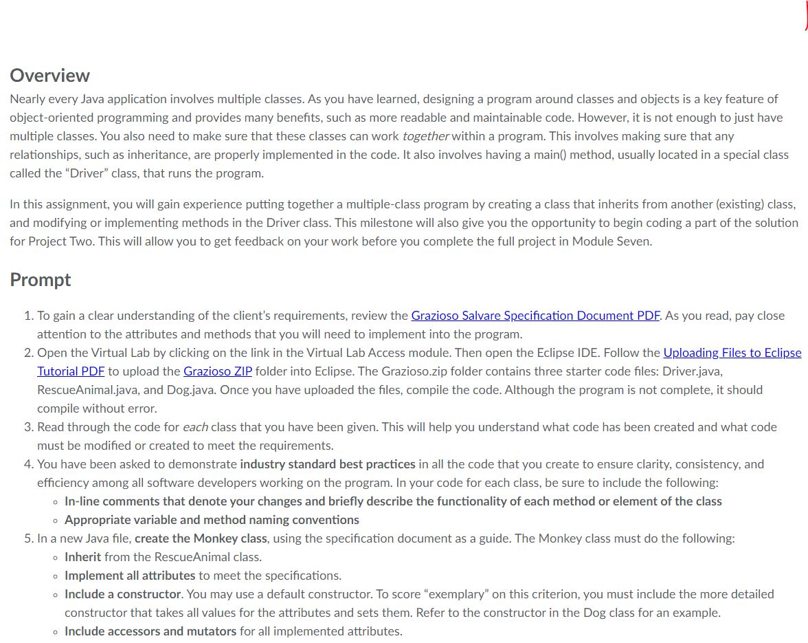 Solved Overview Nearly every Java application involves | Chegg.com