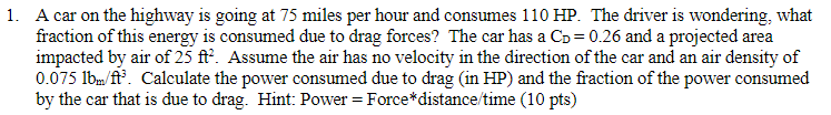 Solved A car on the highway is going at 75 miles per hour | Chegg.com