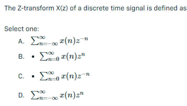 Solved The Z-transform X(z) of a discrete time signal is | Chegg.com