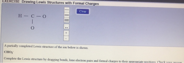 Solved EXERCISE Drawing Lewis Structures with Formal Charges | Chegg.com
