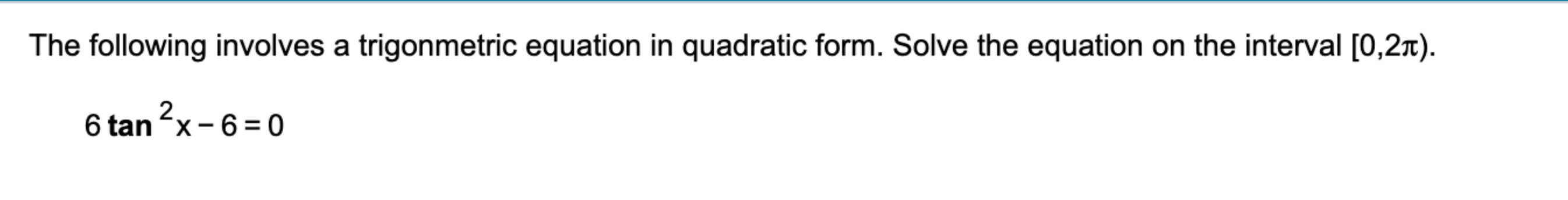 Solved The following involves a trigonmetric equation in | Chegg.com