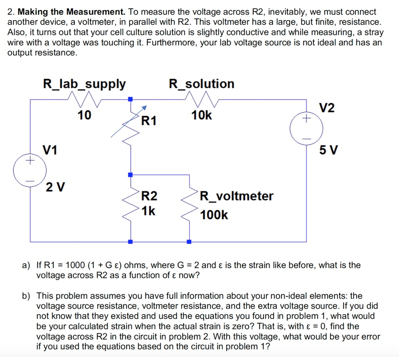 2. Making the Measurement. To measure the voltage | Chegg.com
