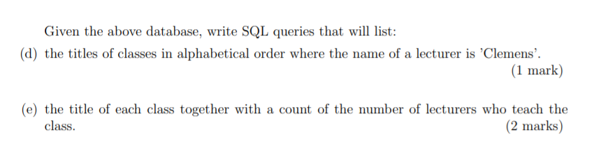 Solved 3. A college database has the following schema: | Chegg.com