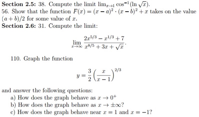 Solved Compute the limit lim_x rightarrow 1 cos^-1 (ln | Chegg.com