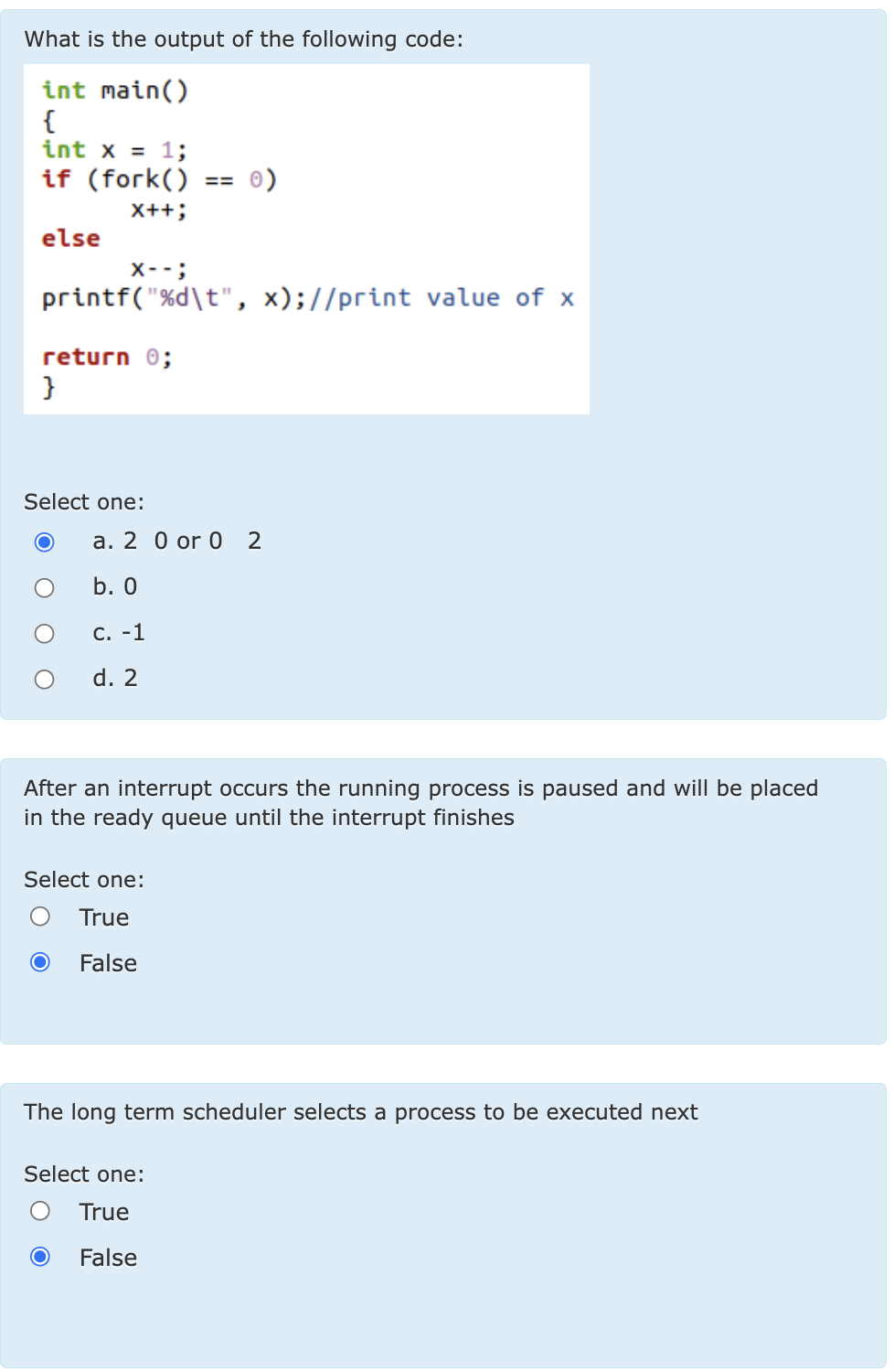 Solved What is the output of the following code:int | Chegg.com