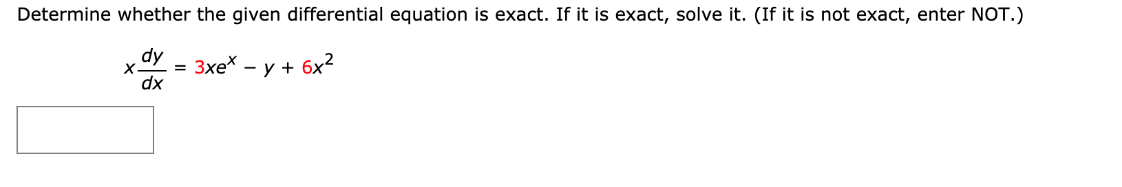 Solved Determine Whether The Given Differential Equation Is