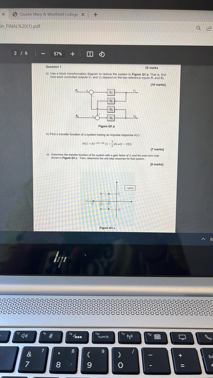 Solved a) Use a block transformation diagram to reduce the | Chegg.com