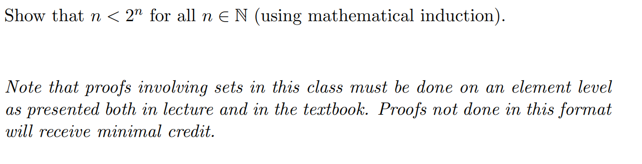 Solved Show that n