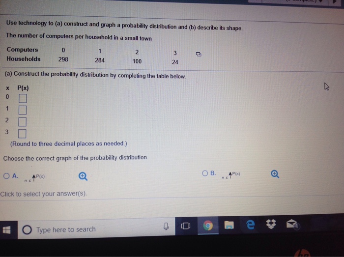 Solved: Use Technology To (a) Construct And Graph A Probab... | Chegg.com