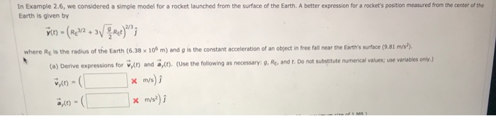 Solved In Example 2.6, we considered a simple model for a | Chegg.com