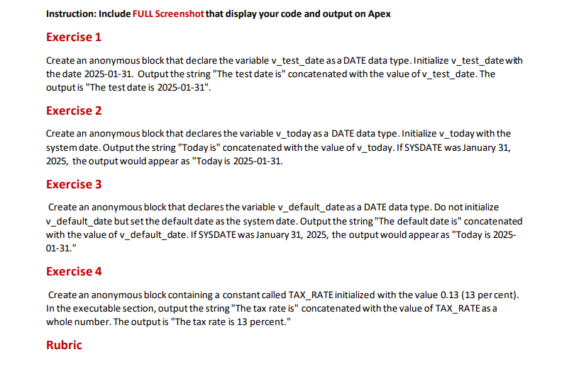 Solved Instruction: Include FULL Screenshot that display | Chegg.com
