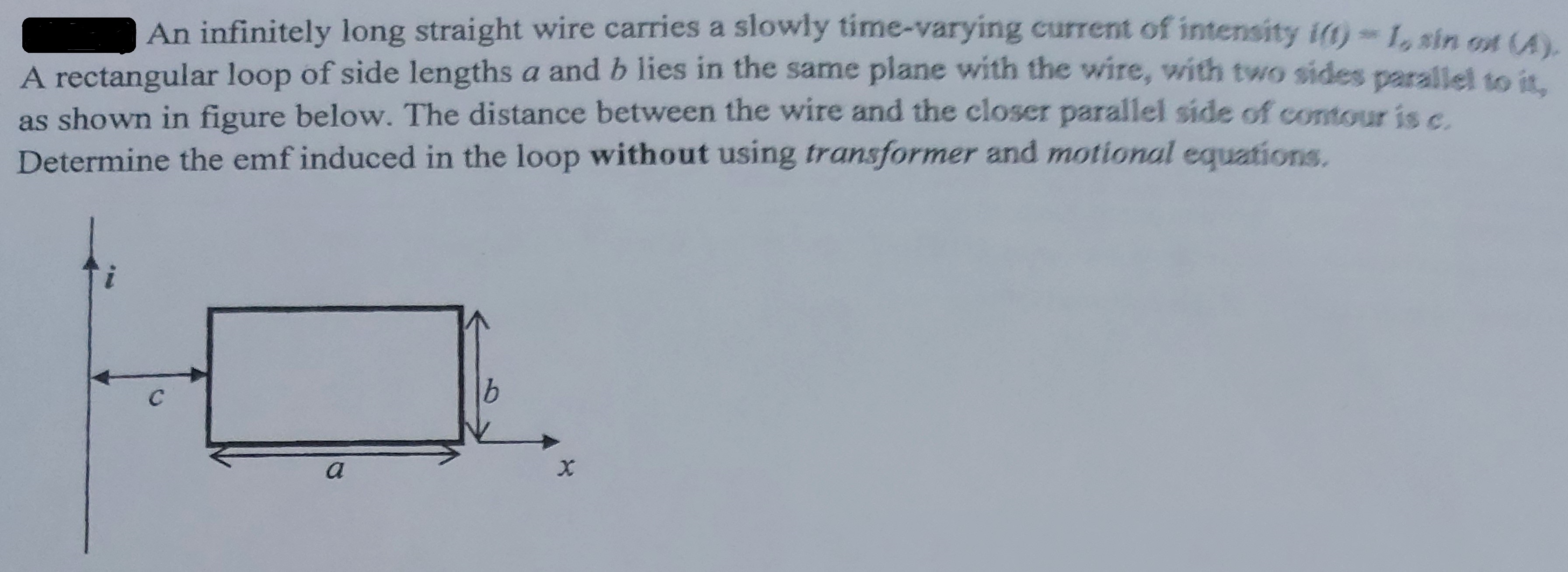 Solved An infinitely long straight wire carries a slowly | Chegg.com