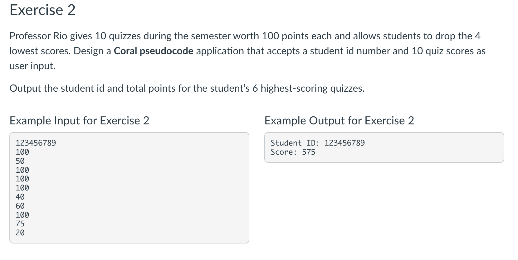 Solved Professor Rio gives 10 quizzes during the semester | Chegg.com