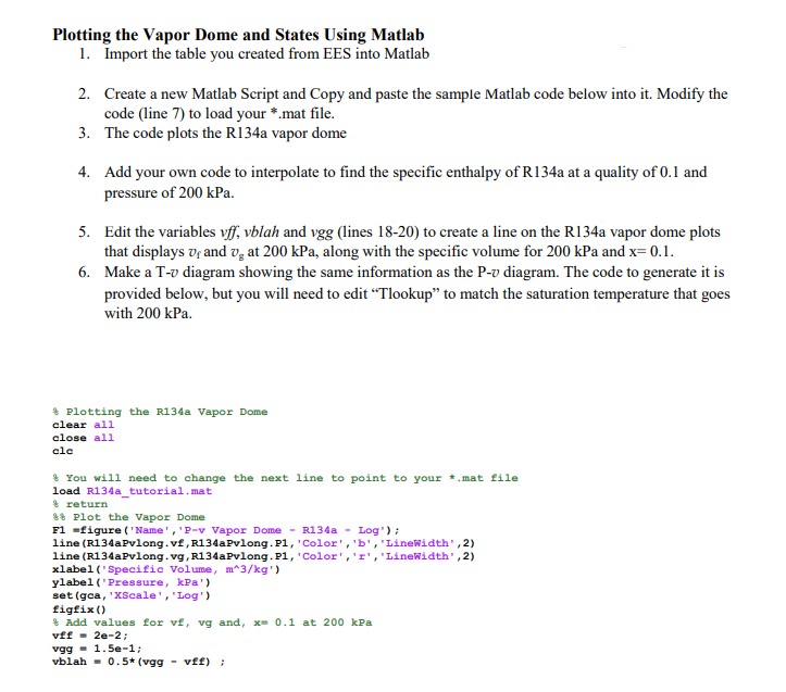 Recreate A Full Vapor Dome of R-134a [A-12] using | Chegg.com