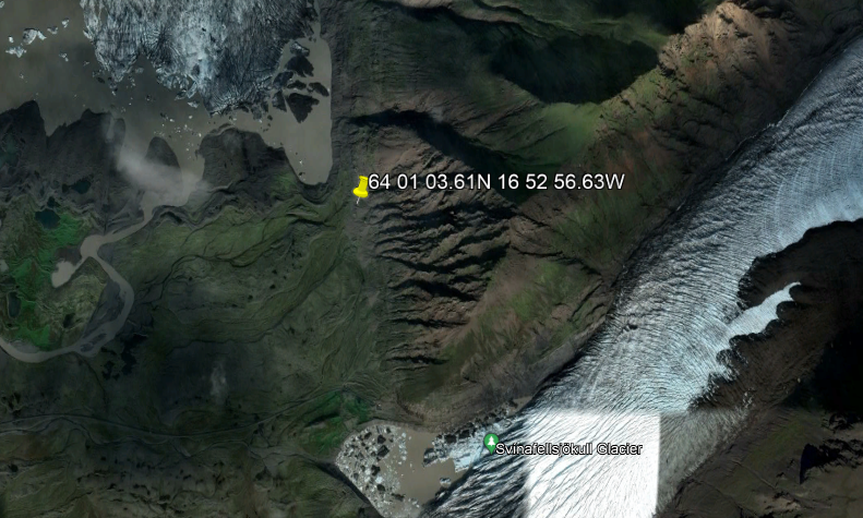 Solved Search for 64 01 03.61N 16 52 56.63W and zoom out to | Chegg.com
