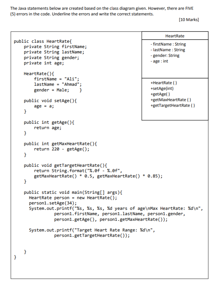 Solved OBJECT ORIENTED PROGRAMMING in java | Chegg.com