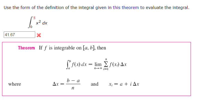 Solved Theorem If f ﻿is integrable on a,b, | Chegg.com