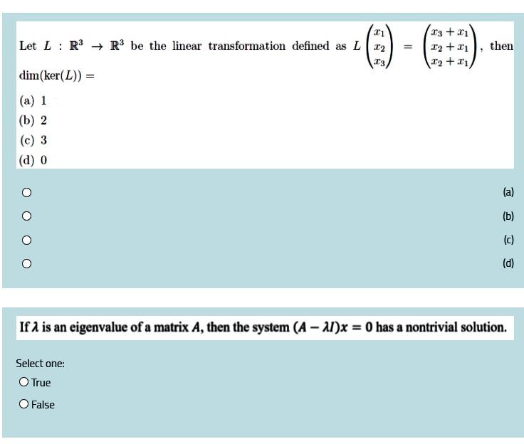 Solved 21 Let L : R3 + R3 be the linear transformation | Chegg.com Solved 21 Let L : R3 + R3 be the linear transformation | Chegg.com
