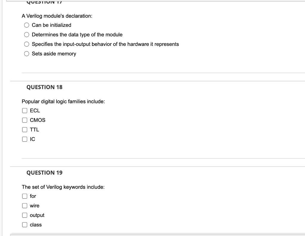 Solved A Verilog Modules Declaration Can Be Initialized 7184