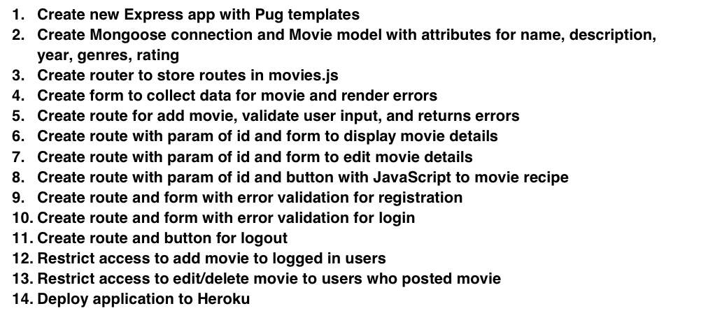 Solved 1. Create new Express app with Pug templates 2. | Chegg.com Solved 1. Create new Express app with Pug templates 2. | Chegg.com