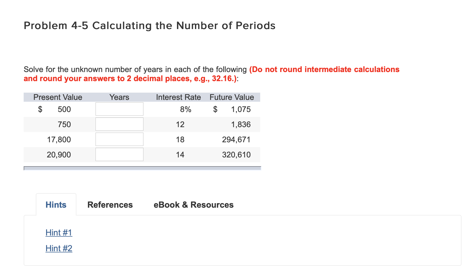 Solved Problem 4-5 Calculating the Number of Periods Solve | Chegg.com