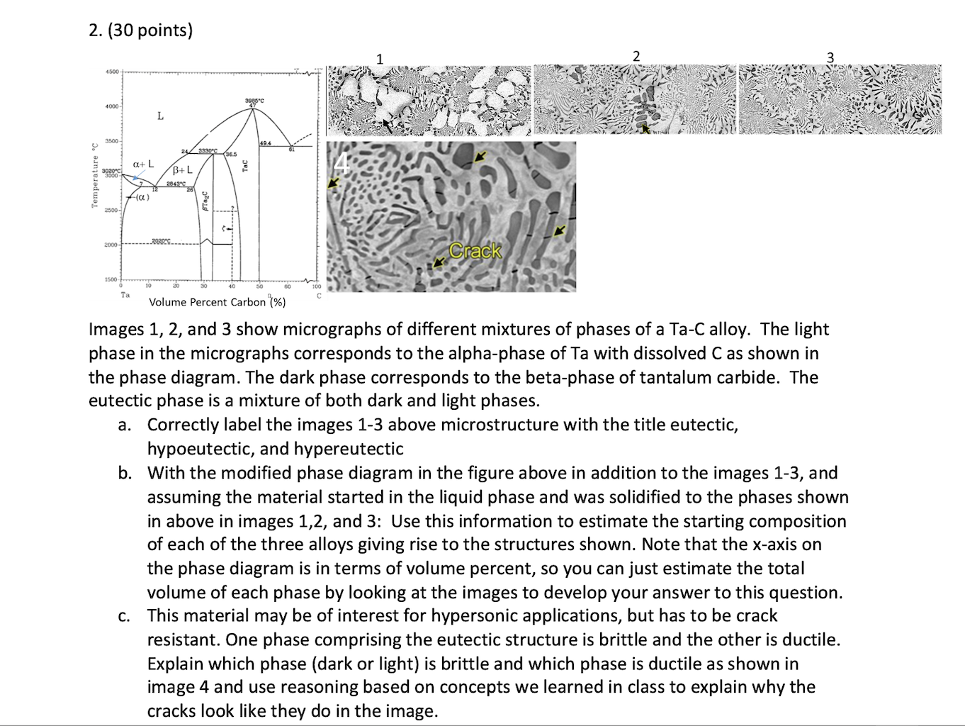 2. (30 points) Images 1, 2, and 3 show micrographs of | Chegg.com
