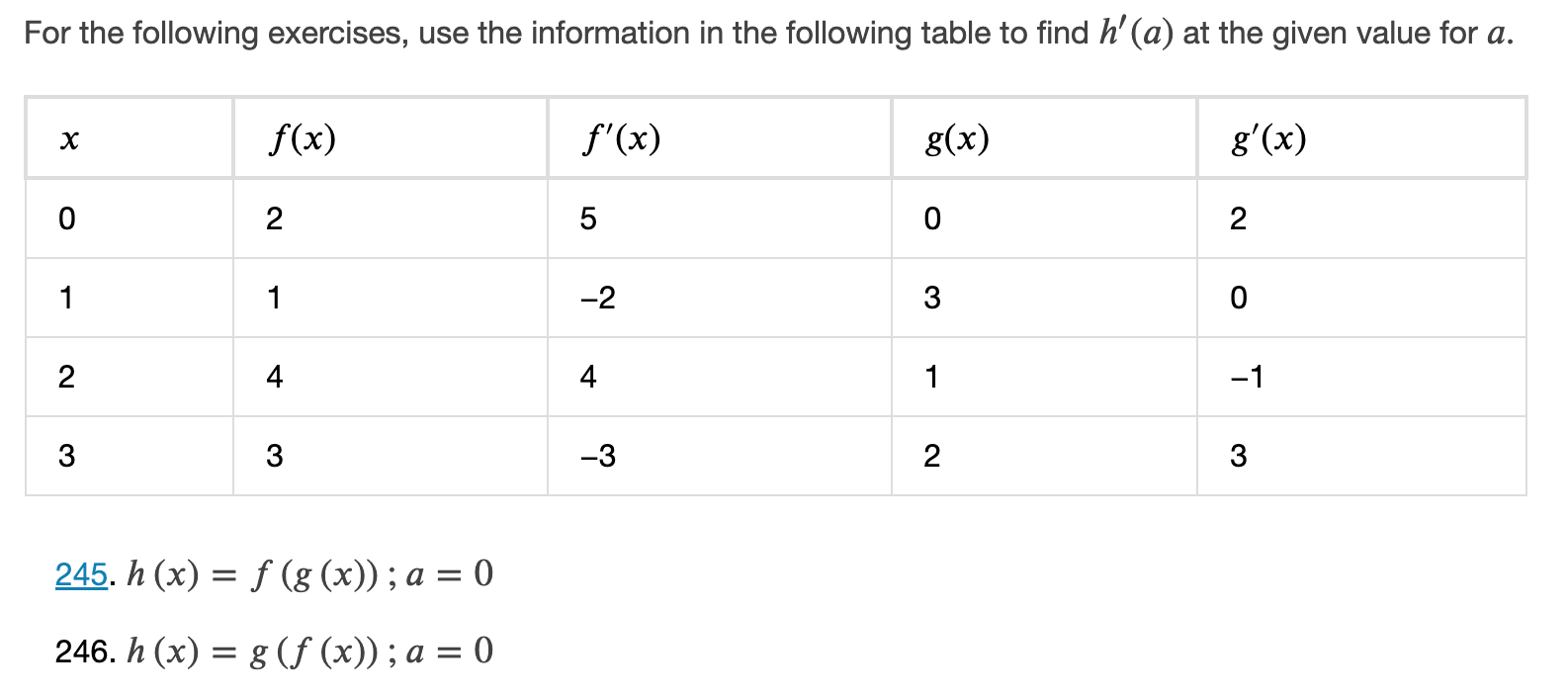 Solved For the following exercises, use the information in | Chegg.com Solved For the following exercises, use the information in | Chegg.com