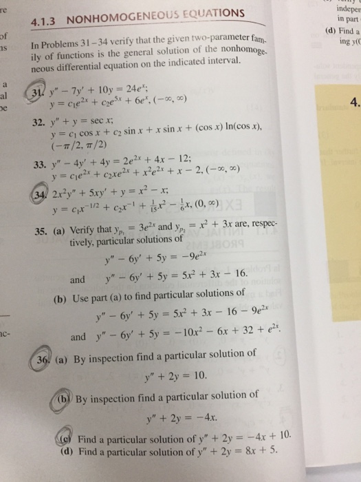Solved Verify that the given two-parameter family of | Chegg.com