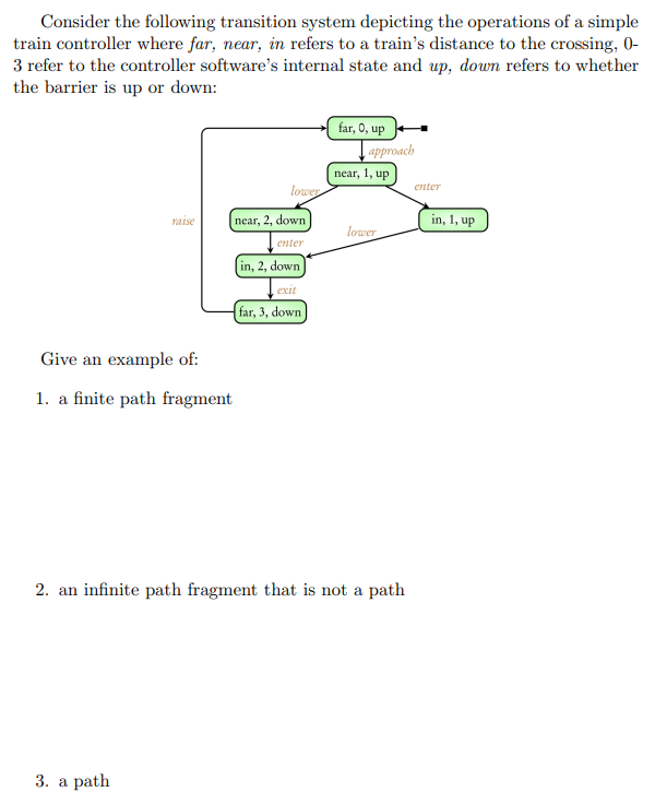 Solved Consider the following transition system depicting | Chegg.com