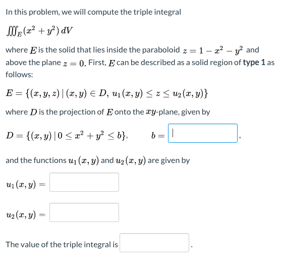 Solved In this problem, we will compute the triple | Chegg.com